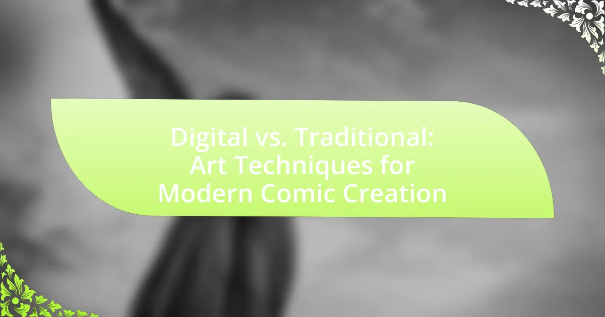 Digital vs. Traditional: Art Techniques for Modern Comic Creation ...