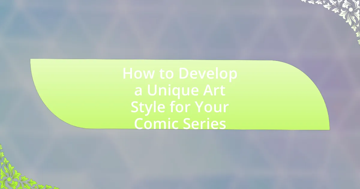 How to Develop a Unique Art Style for Your Comic Series • zapinspace.com