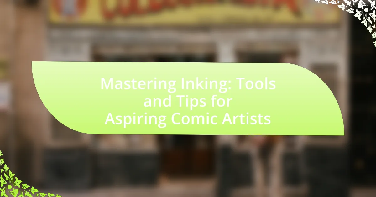 Mastering Inking: Tools and Tips for Aspiring Comic Artists ...